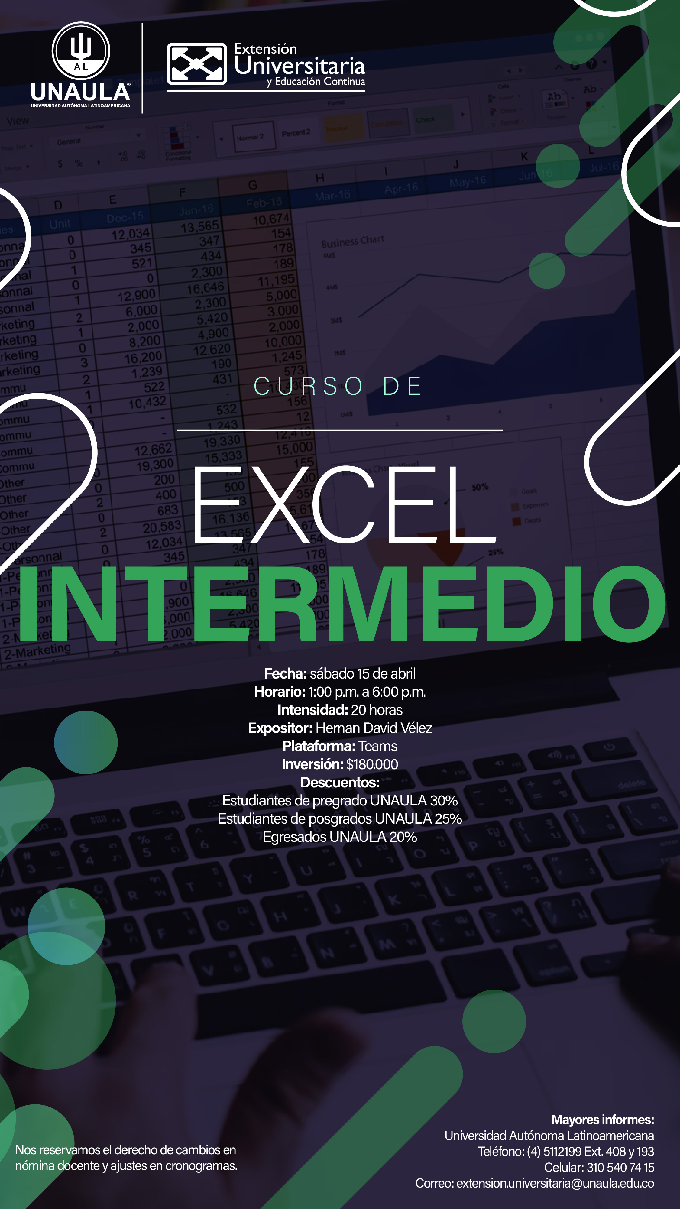 Curso: Excel intermedio | Unaula